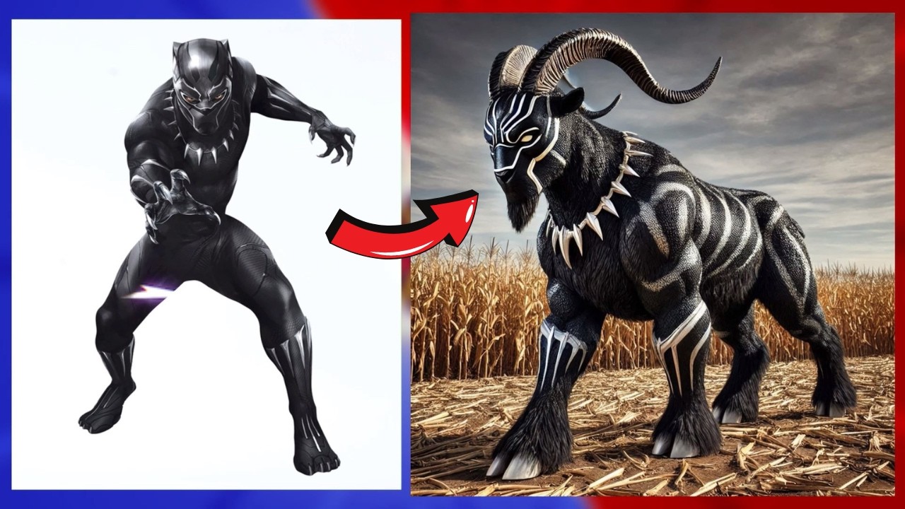 avenger but🐐goat, Ai comicos, #goat #animal #avengers #spiderman # ...