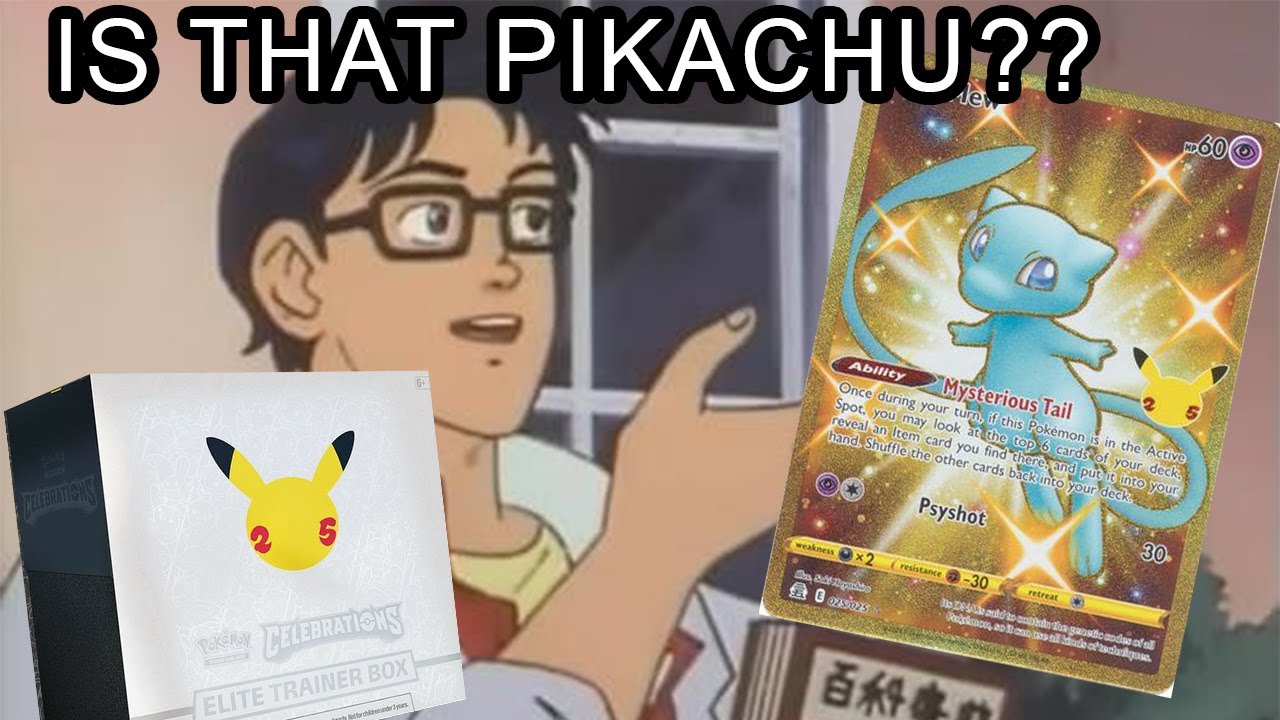 Clueless Guy Opens Celebrations ETB Pokemon TCG - YouTube