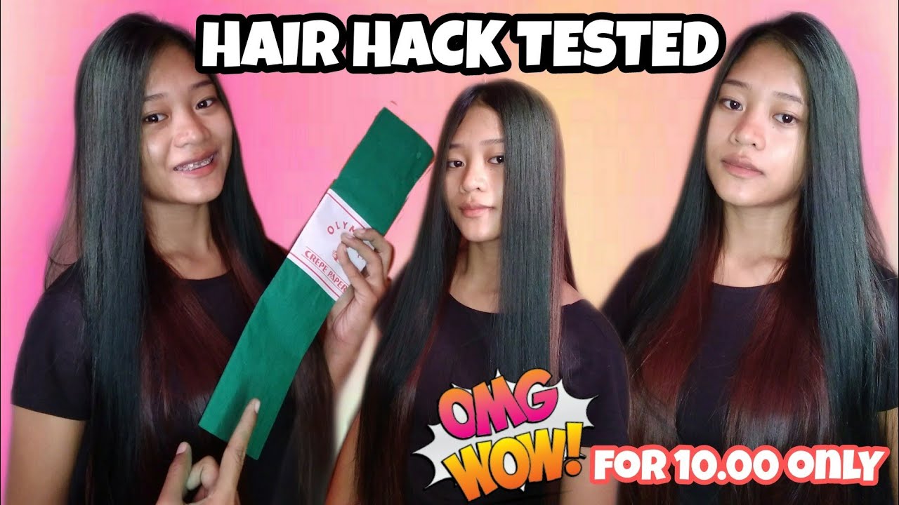 DIY HAIR DYE USING CREPE PAPER TUTORIAL IIREA JASMINE SARONG - YouTube