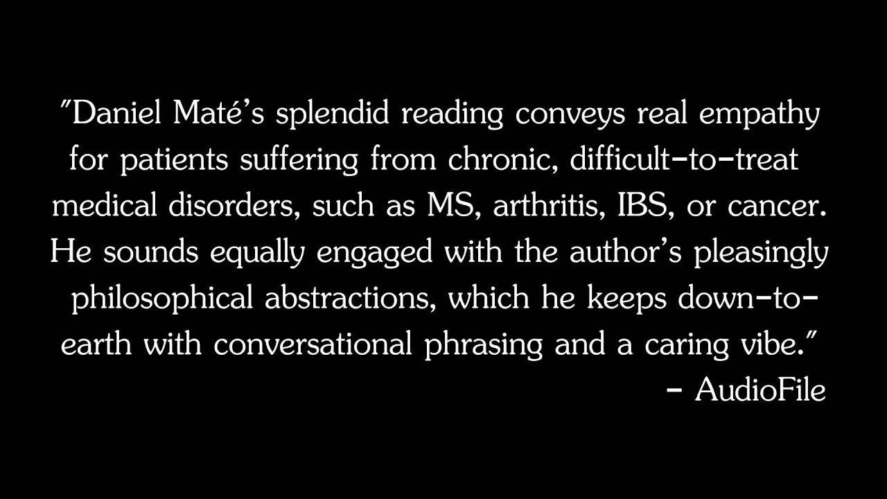 Gabor Maté audiobooks, narrated by Daniel Maté - YouTube