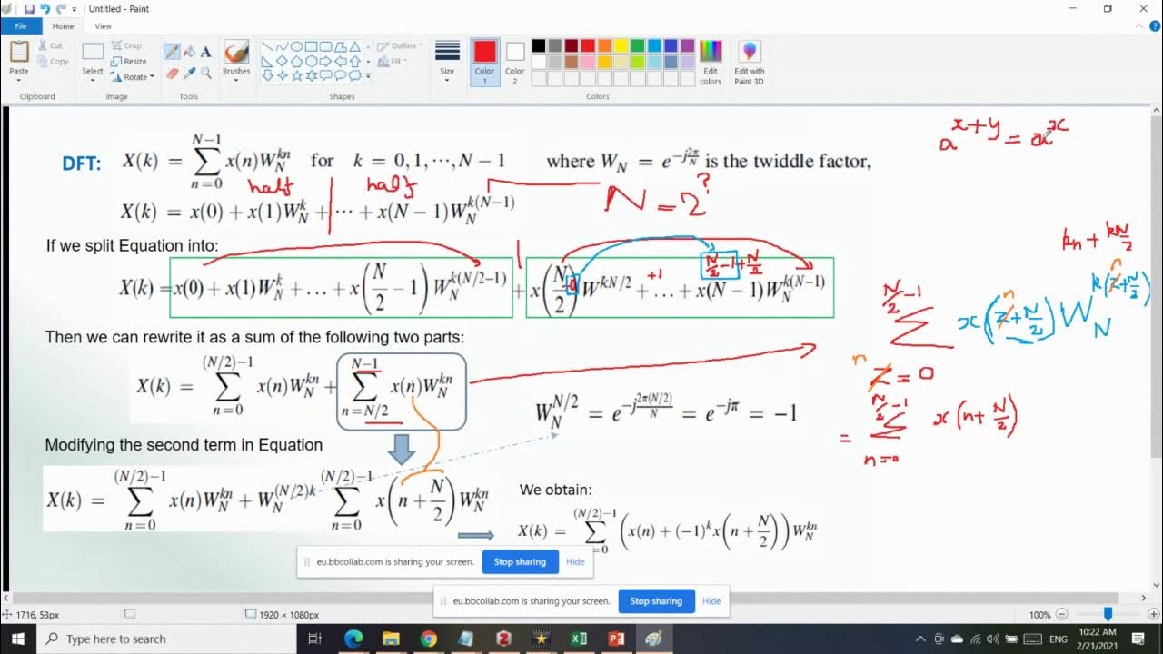 19DSP FFT decimation in frequency - YouTube