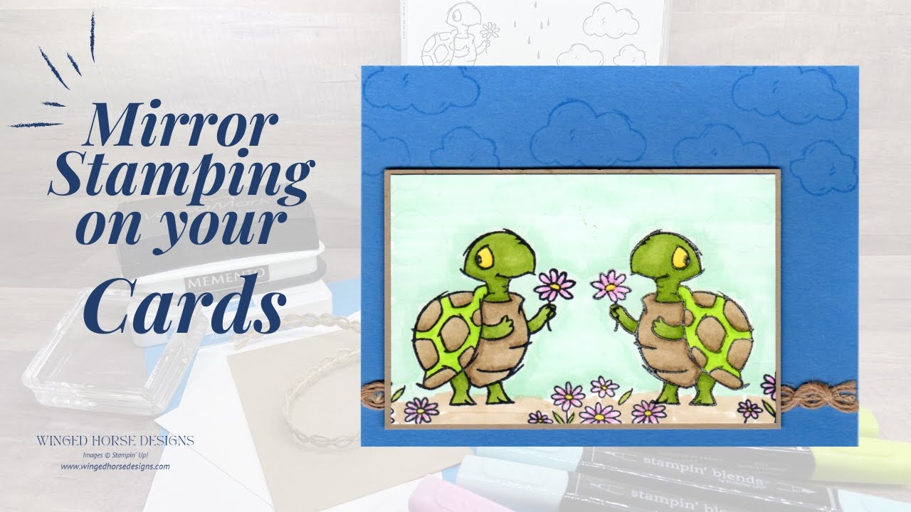 Mirror Stamping on your Cards - YouTube
