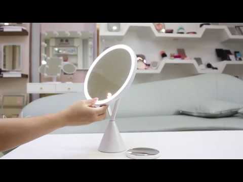 LED KOSMETICKÉ MAKE-UP ZRCÁTKO X KULATÉ NABÍJECÍ - https://www.bezdoteku.cz/led-zrcatko