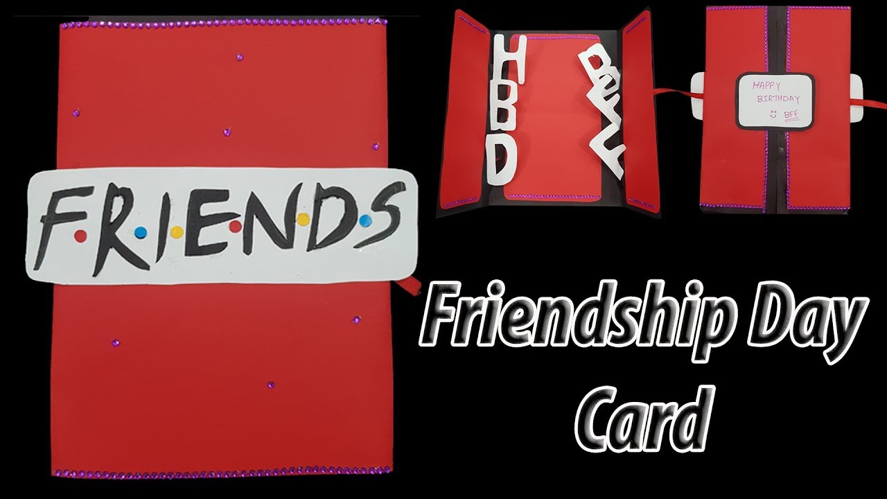 F.R.I.E.N.D.S card | DIY how to make cards for friends | cards for ...