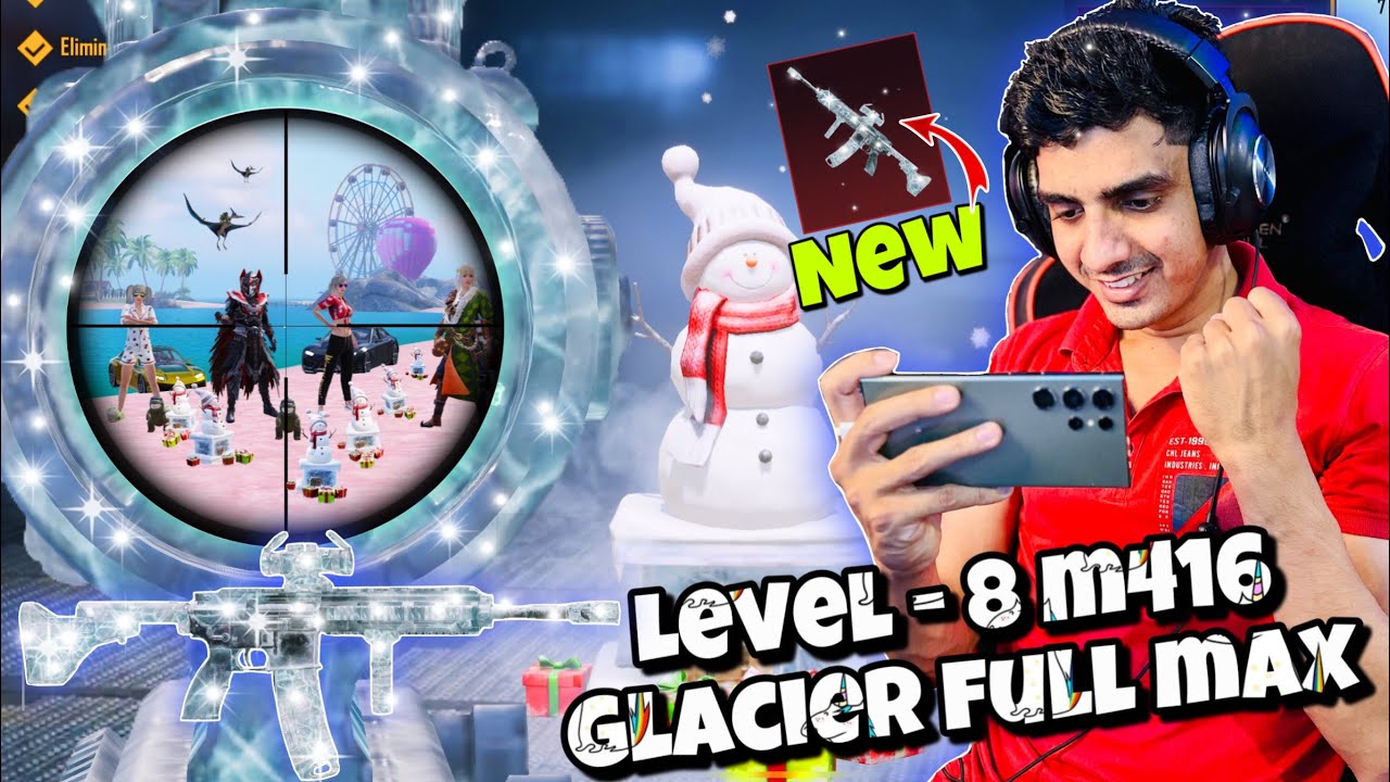 M416 GLACIER FULL MAX + GLACIER RUSH GAMEPLAY BGMI LIVE - KILL CHOR - YouTube
