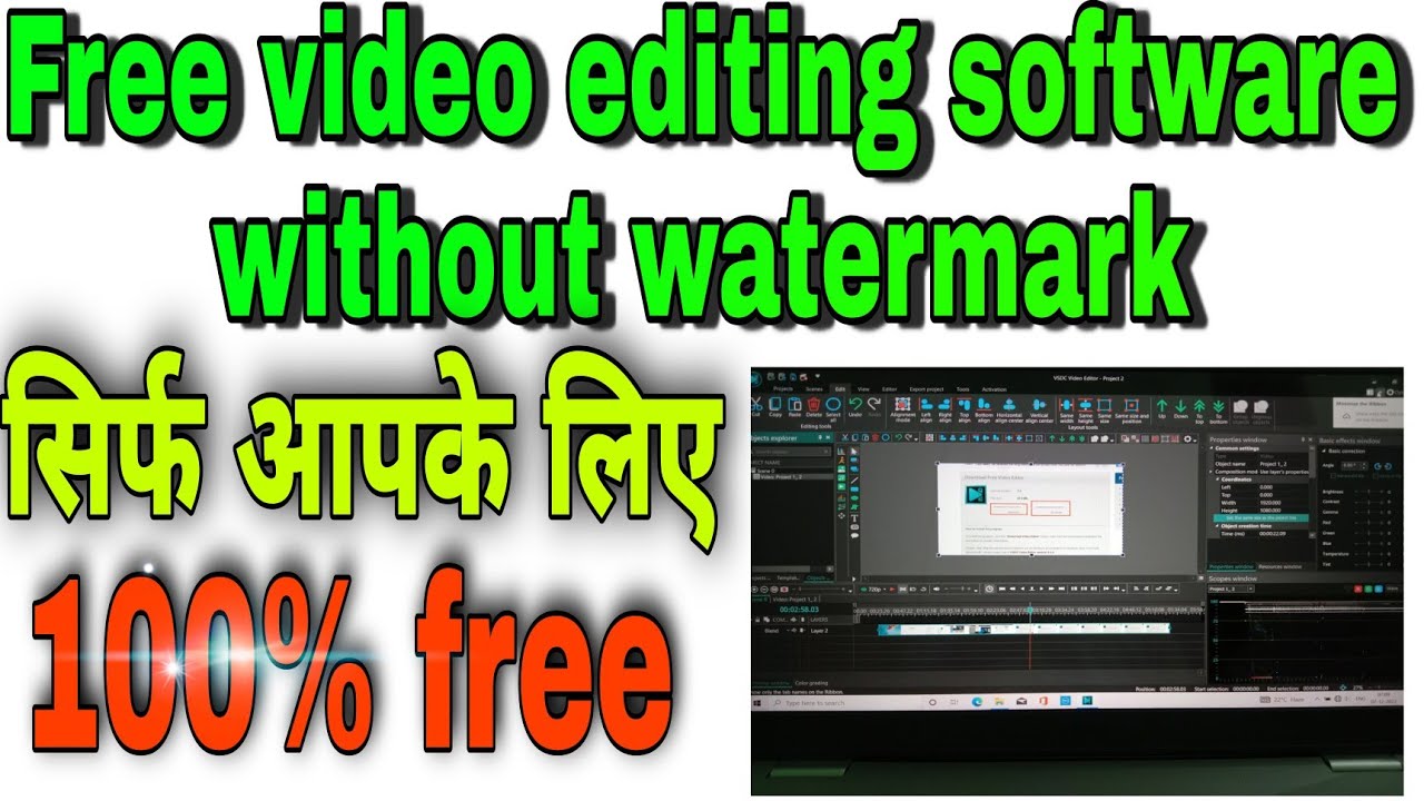 best free video editing software pc and laptop for without watermark ...
