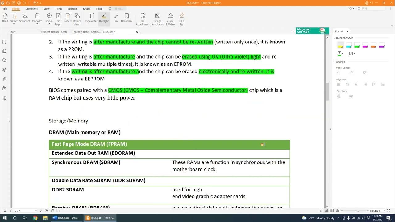 Bit Semester 1 Computer Systems Bios Youtube