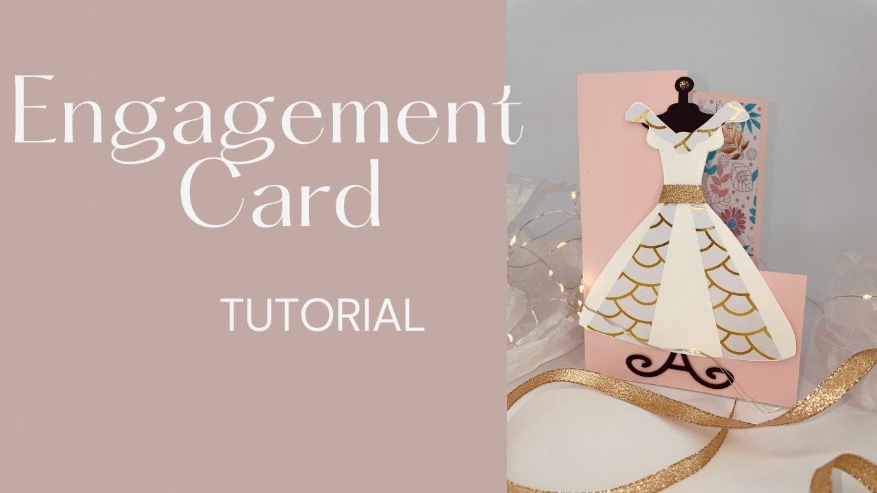 DIY Easy wedding engagement card. - YouTube