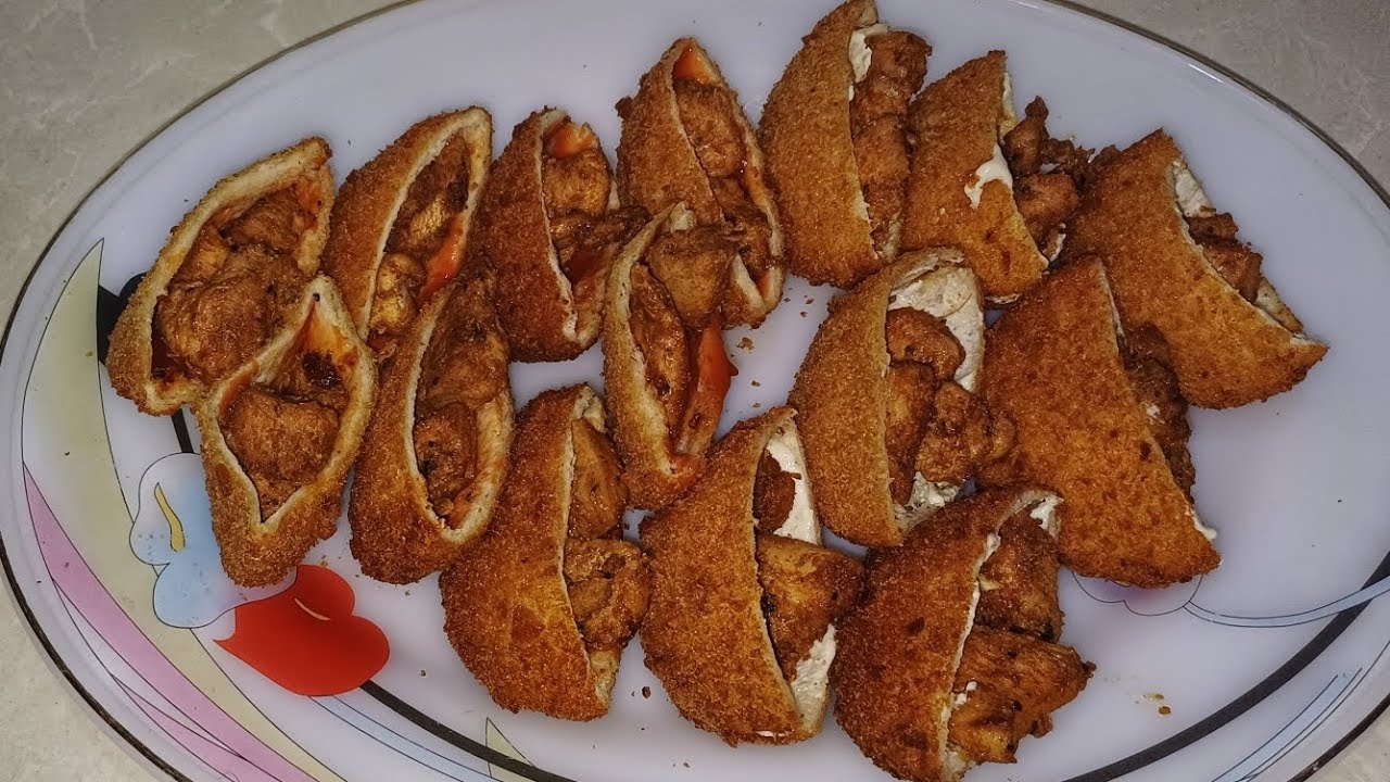 Chicken Bread Pockets(easy recipe) - YouTube