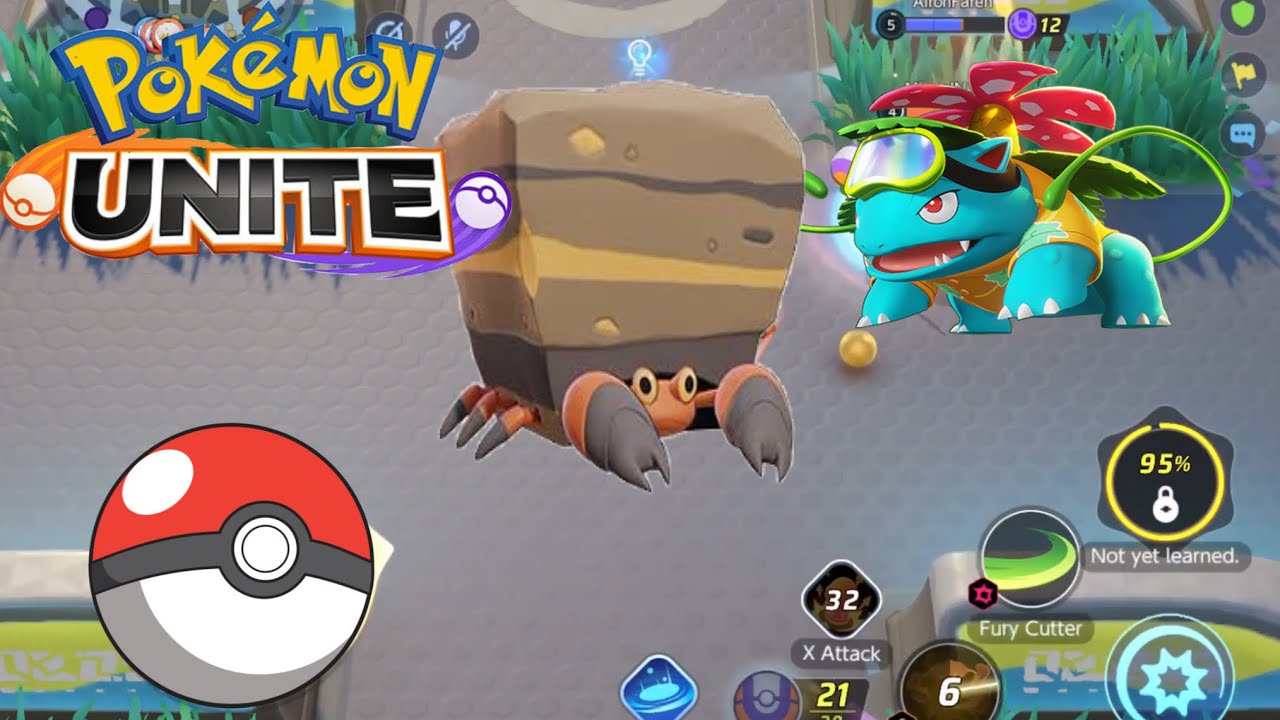 Best buil Crustle the tank- pokemon unite- GamePlay - YouTube