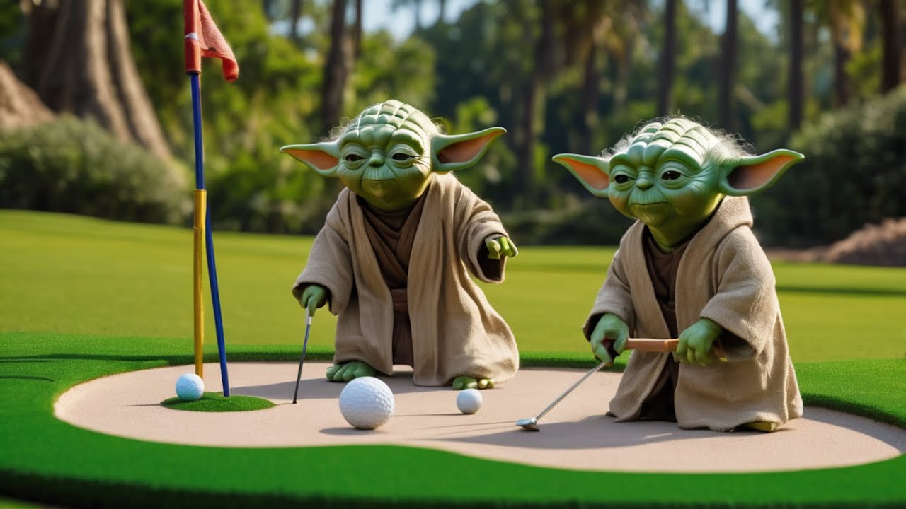 Walkabout Mini Golf! Meow Wolf! FappleBee et Yoda! - YouTube