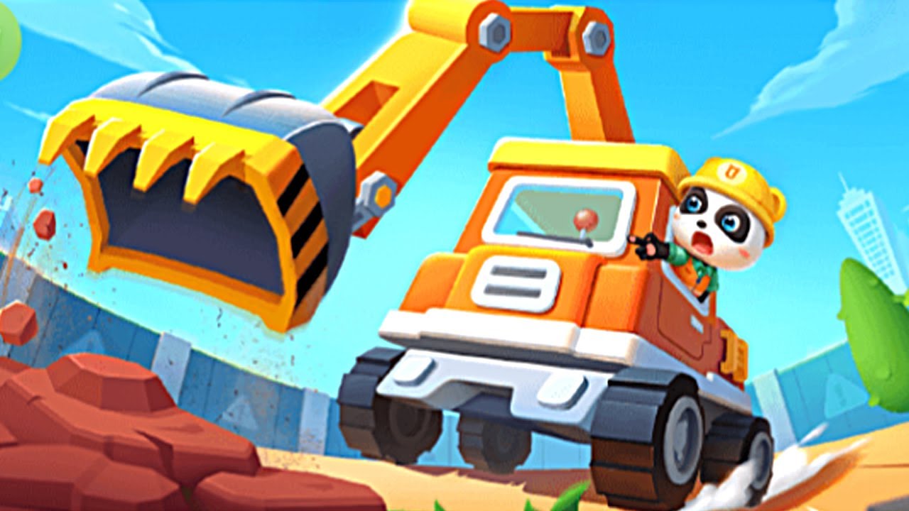 BabyBus: Magic Construction Vehicles - Help Kiki to Drive Excavator ...