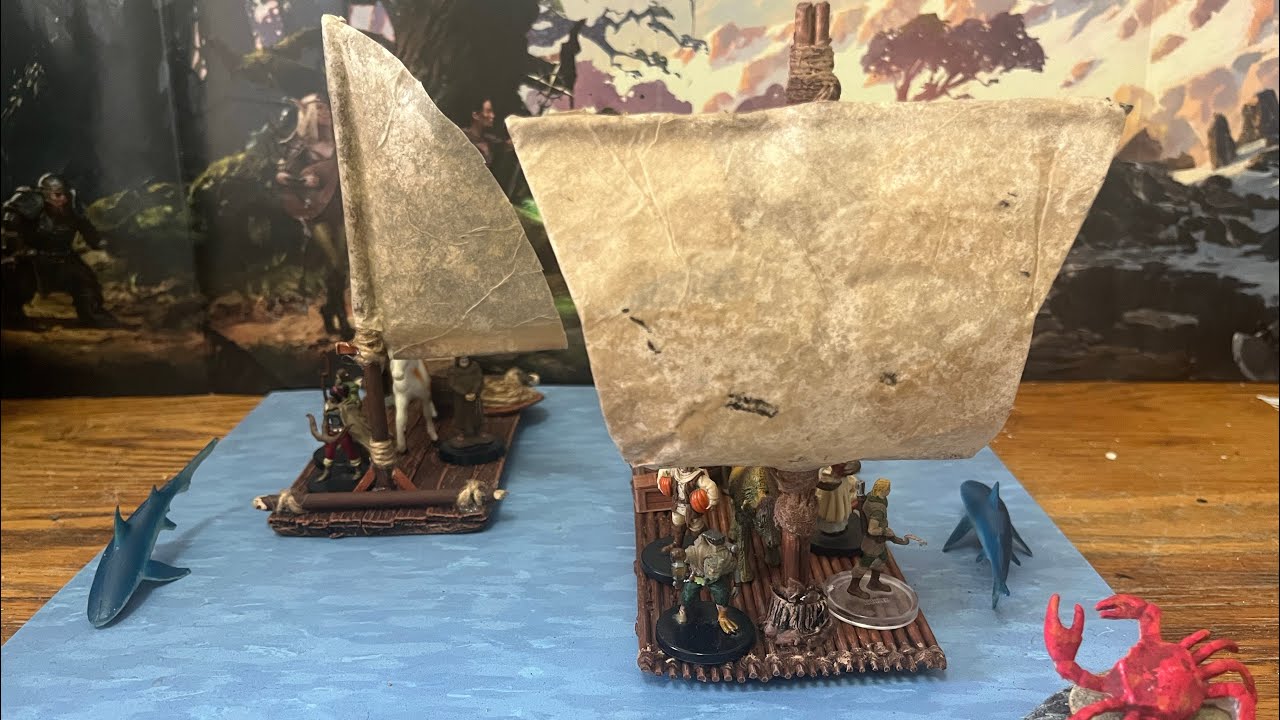 How to make a raft for Dungeons and Dragons - YouTube
