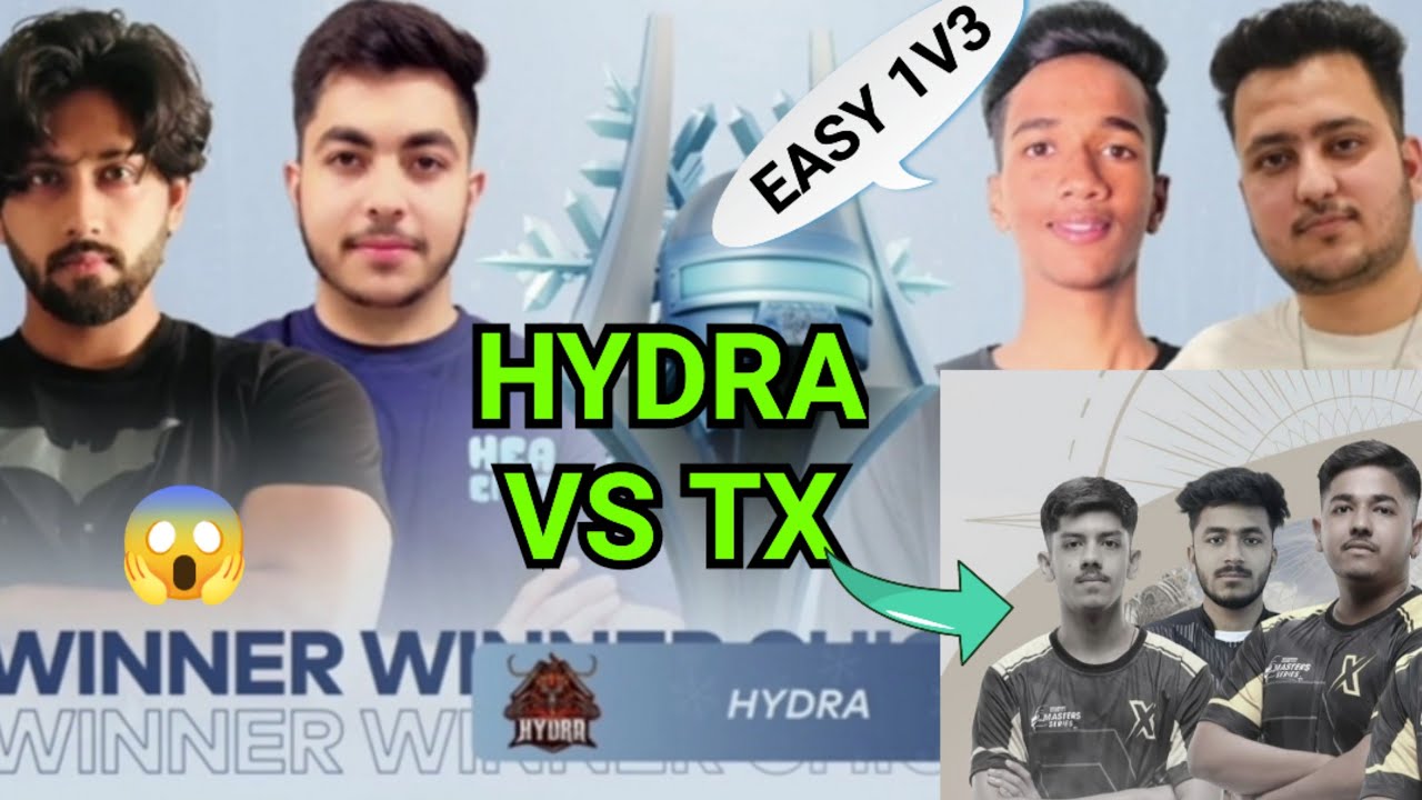 hydra vs tx,,rnt ful rush and easy 15kills wwcd at T1 lobby 🔥 caster ...