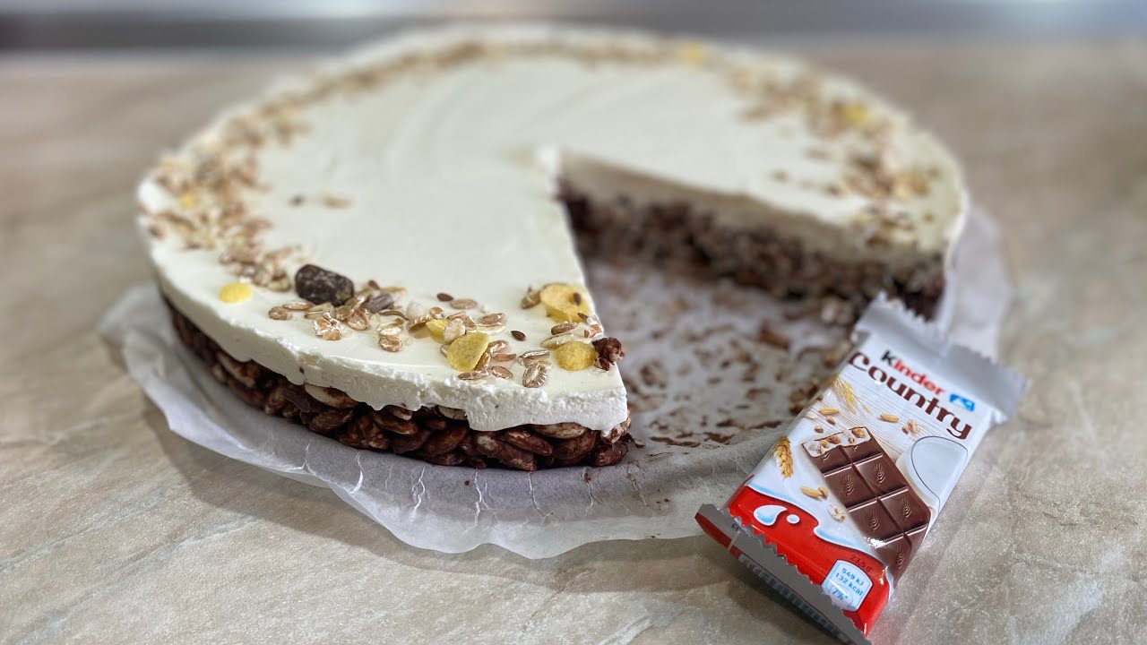 KINDER COUNTRY TORTA - jednostavna i brza torta za koju vam ne treba pećnica - YouTube