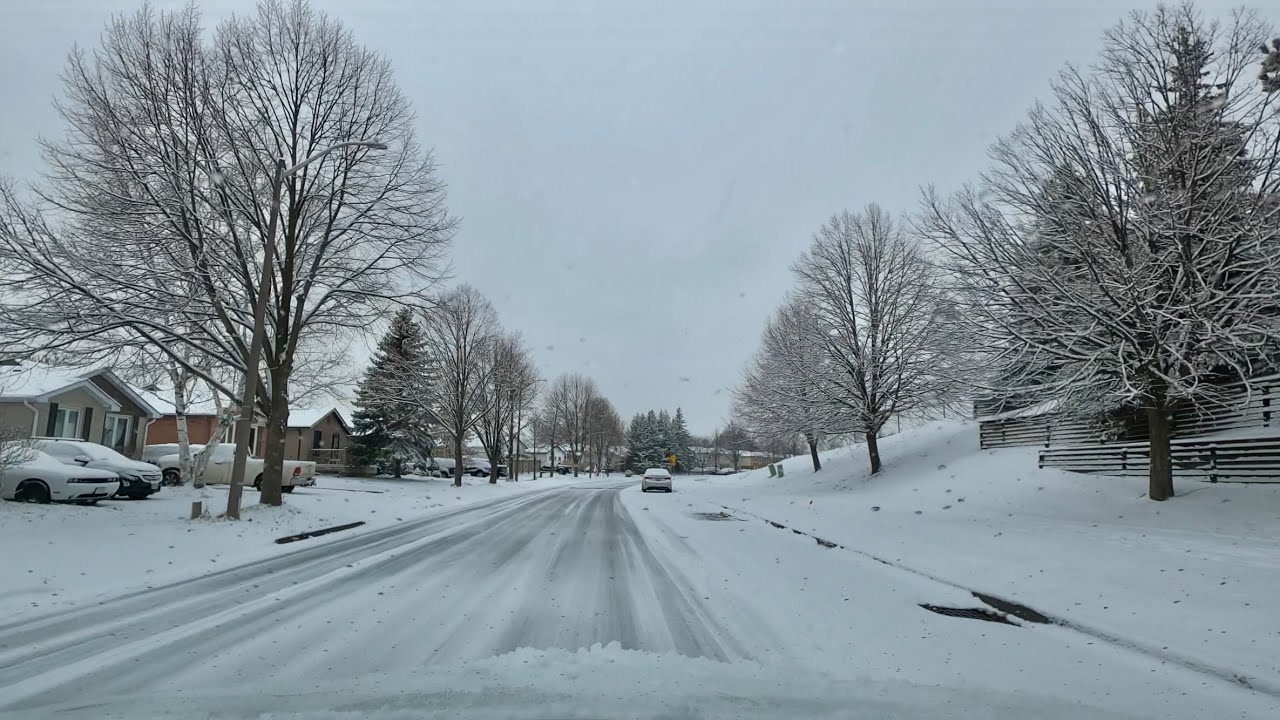 Driving to Walmart on a Snow Day | Kitchener Ontario | December 11 ...