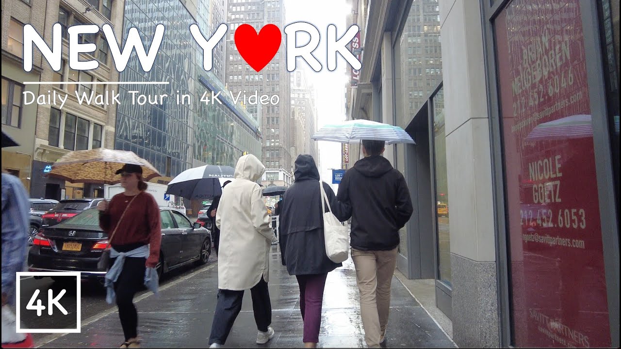 [Daily][Full] New York City, Midtown Manhattan Summer City Walk Tour ...