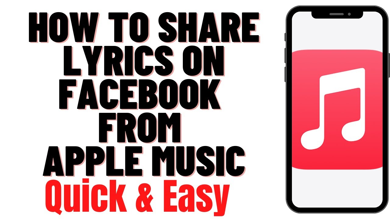 HOW TO SHARE LYRICS ON FACEBOOK FROM APPLE MUSIC - YouTube
