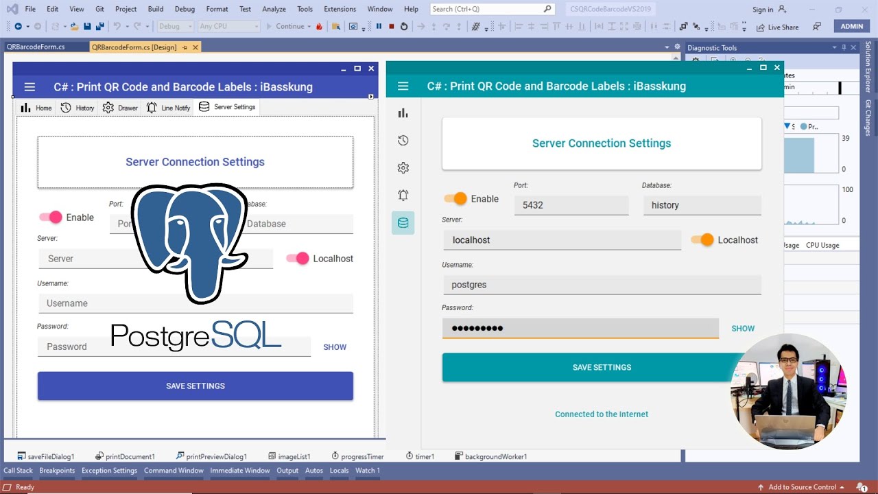 Designing Database Connection Settings Page (English Audio) - Part 3 - YouTube