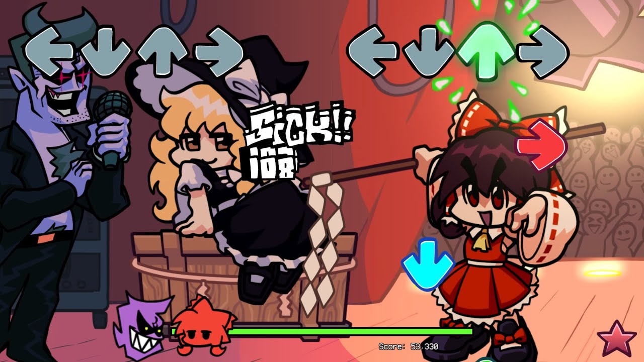 FNF: Playable Reimu: Funkin’ Incident - Fresh (Reimu Mix) [FC] - YouTube