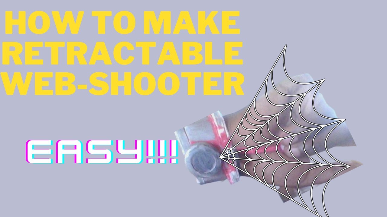 How to Make a Retractable Spider-Man Web Shooter | EASY!!!! - YouTube