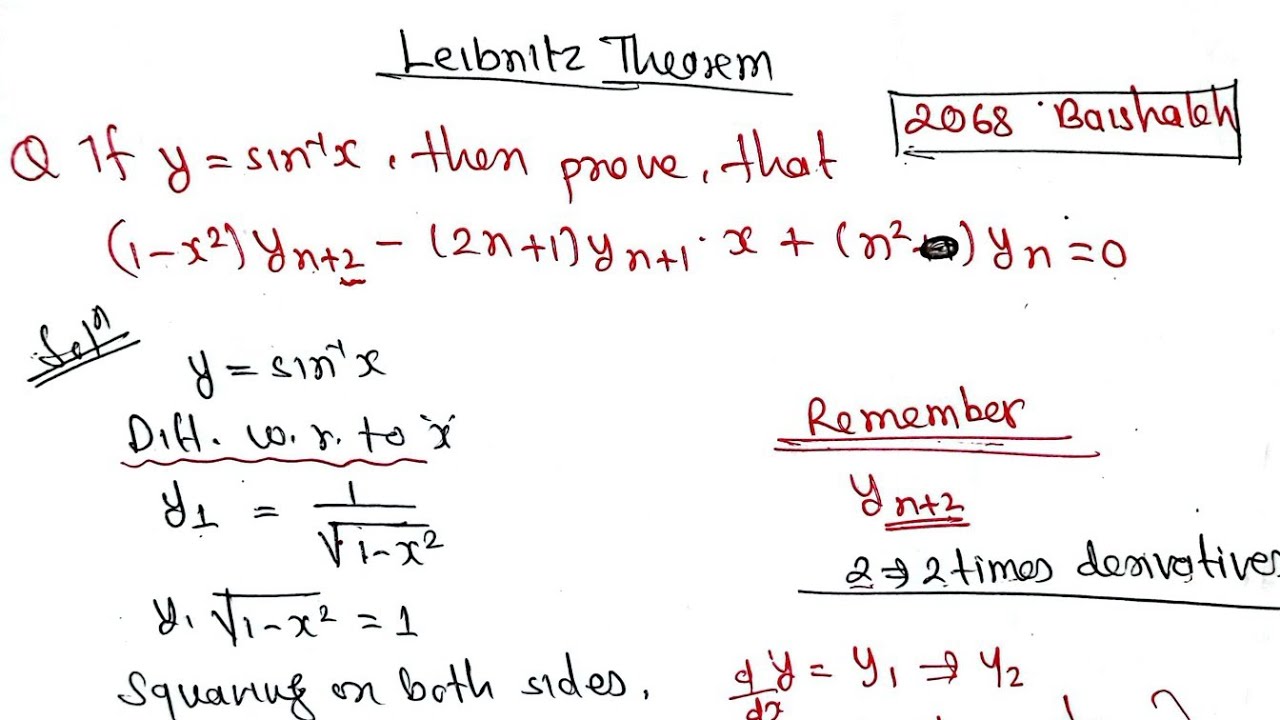 LEIBNITZ THEOREM|Mathematics-I BE Civil Computer Purbanchal University ...