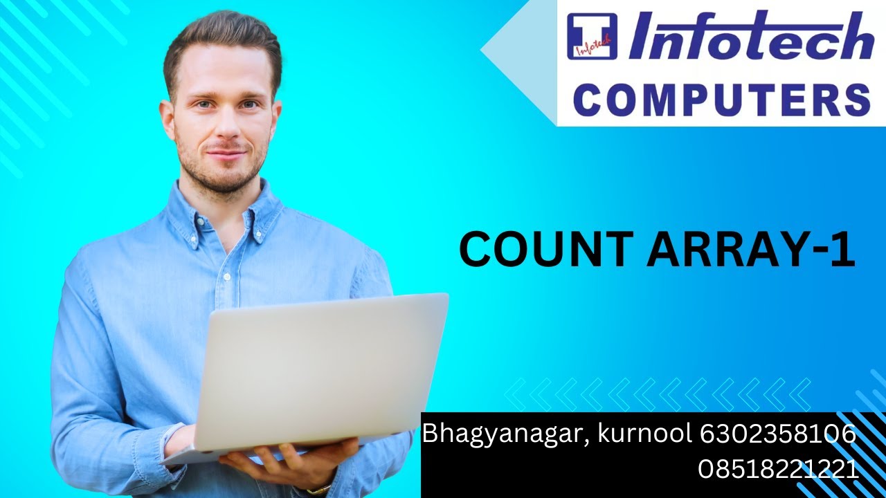 Count array -1| Infotech computers | Dr. S.Prem Kumar Kurnool - YouTube