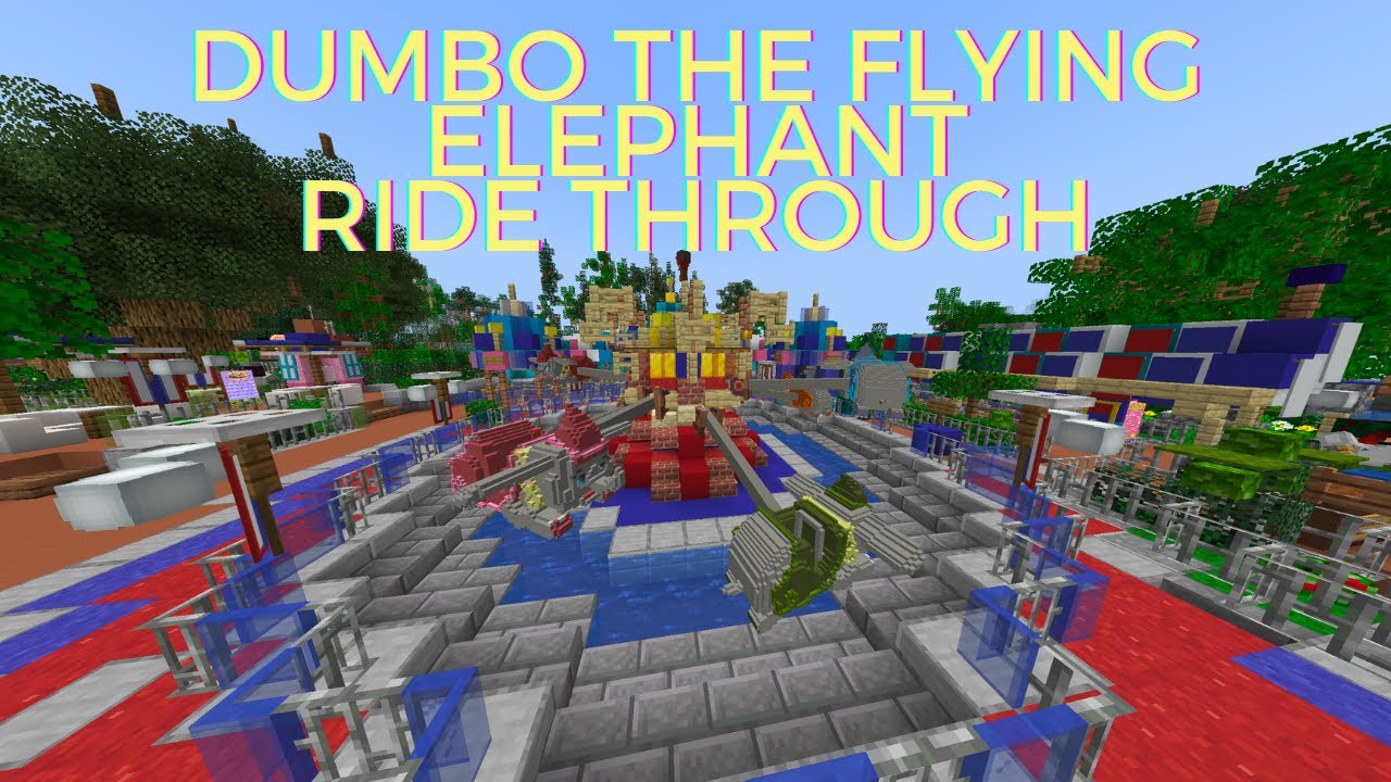 MCParks Minecraft - Dumbo the Flying Elephant at Disneyland! - YouTube