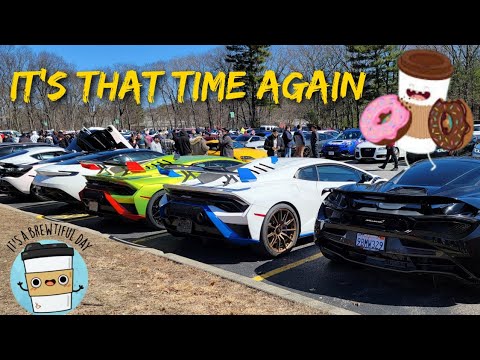 We are back in season at the Babson Car Club cars and coffee - YouTube