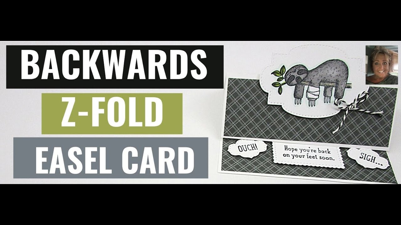 Backwards Z-Fold Easel Card - YouTube