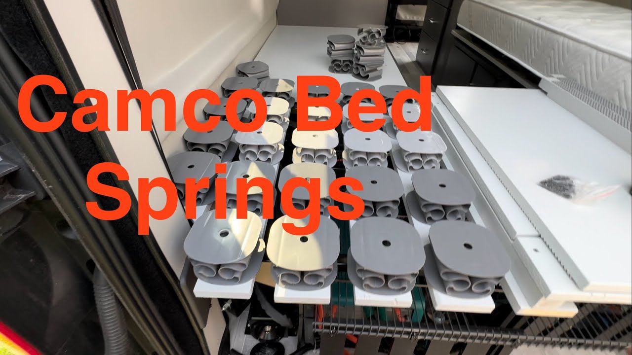 Camco Bed Springs for a Bed Redesign in Van - YouTube