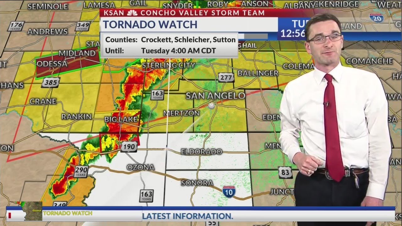 (12:55 a.m.)Tracking Storms With KSAN Chief Meteorologist Josh Johns ...