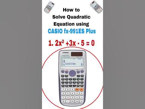 How to Solve Quadratic Equation using CASIO fx-991ES Calculator #youtube #maths #shortvideo # ...