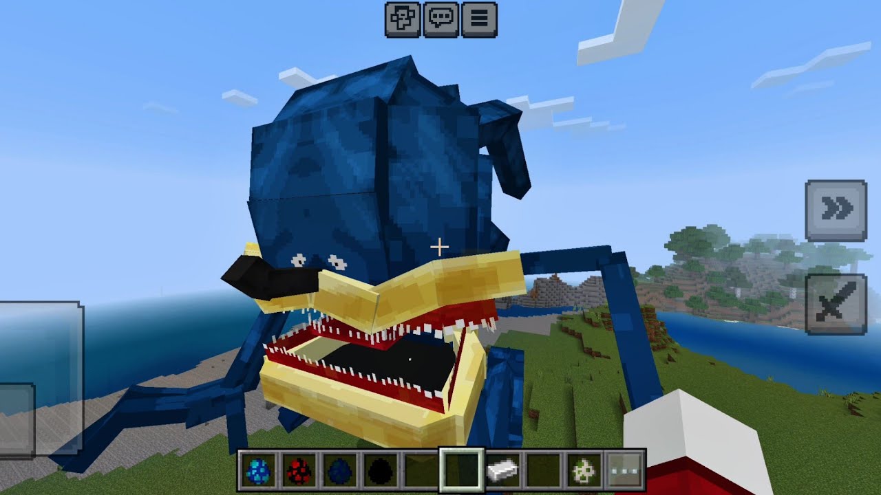 Shin Sonic Add-on In Minecraft PE - YouTube