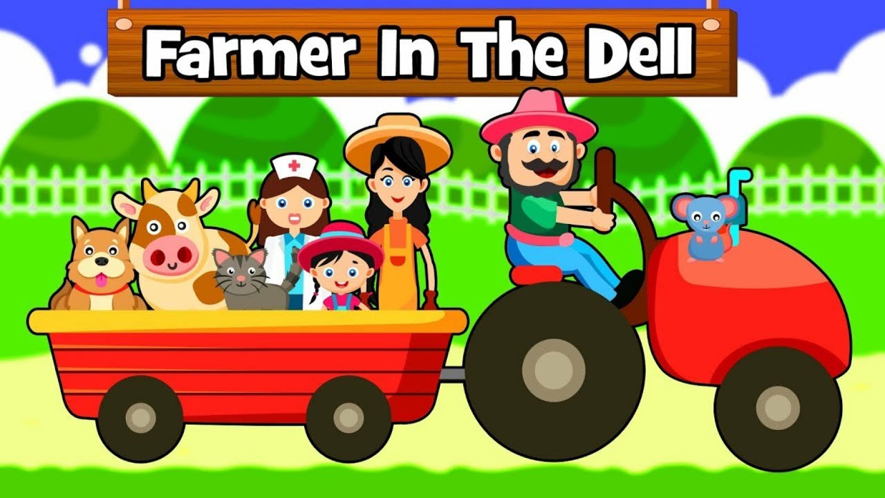 The farmer in the dell | nursery rhymes | kids song🎵🎵 | - YouTube