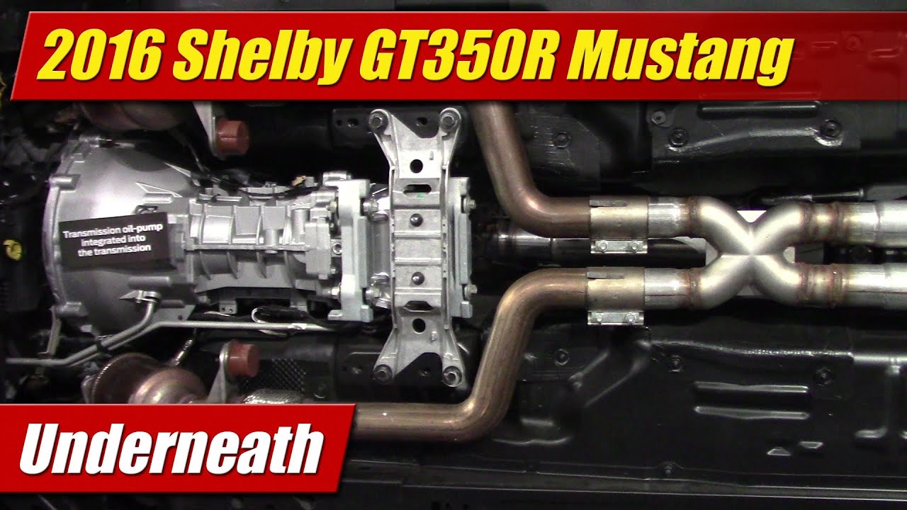 Underneath: 2016 Ford Shelby GT350R Mustang - YouTube