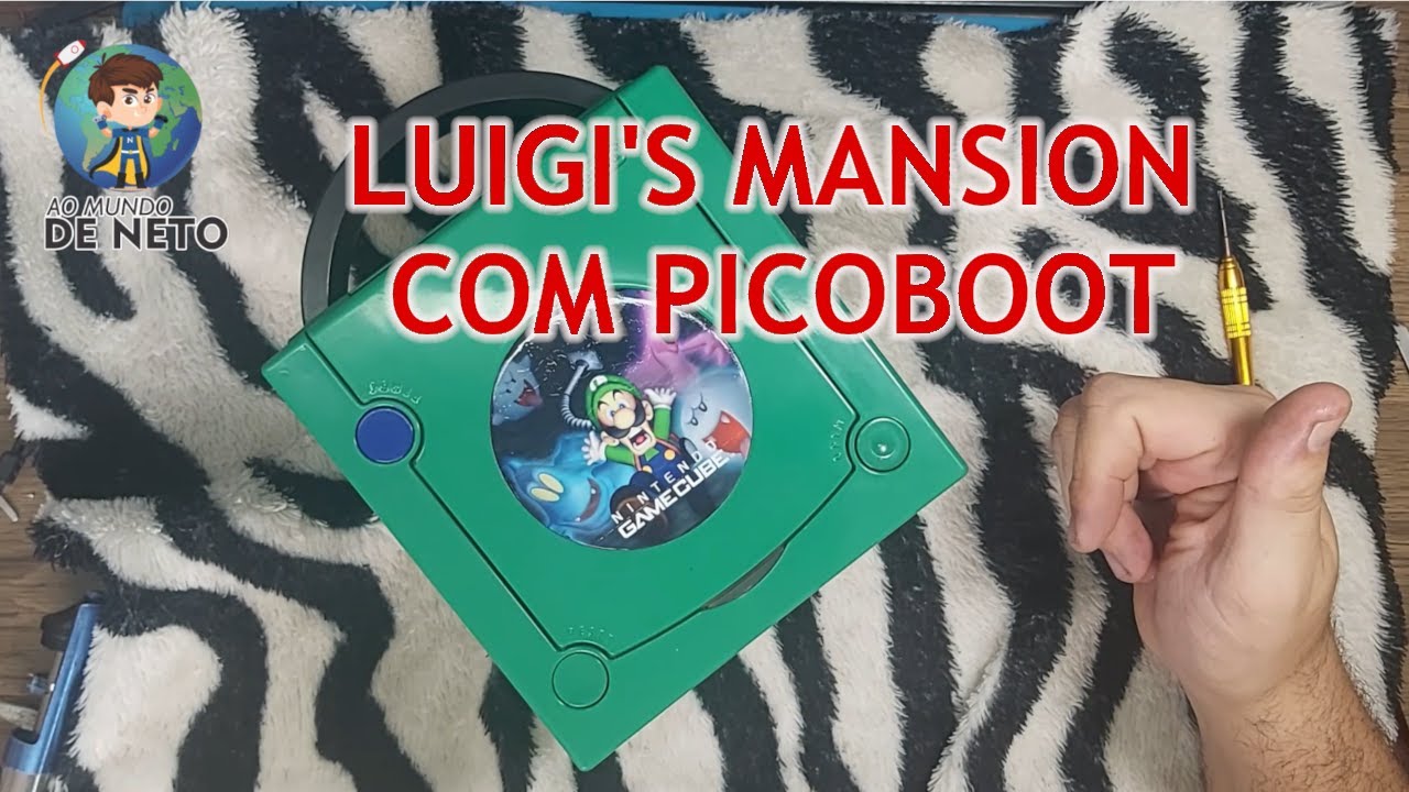 GAMECUBE LUIGI MANSION COM PICOBOOT #custom - YouTube