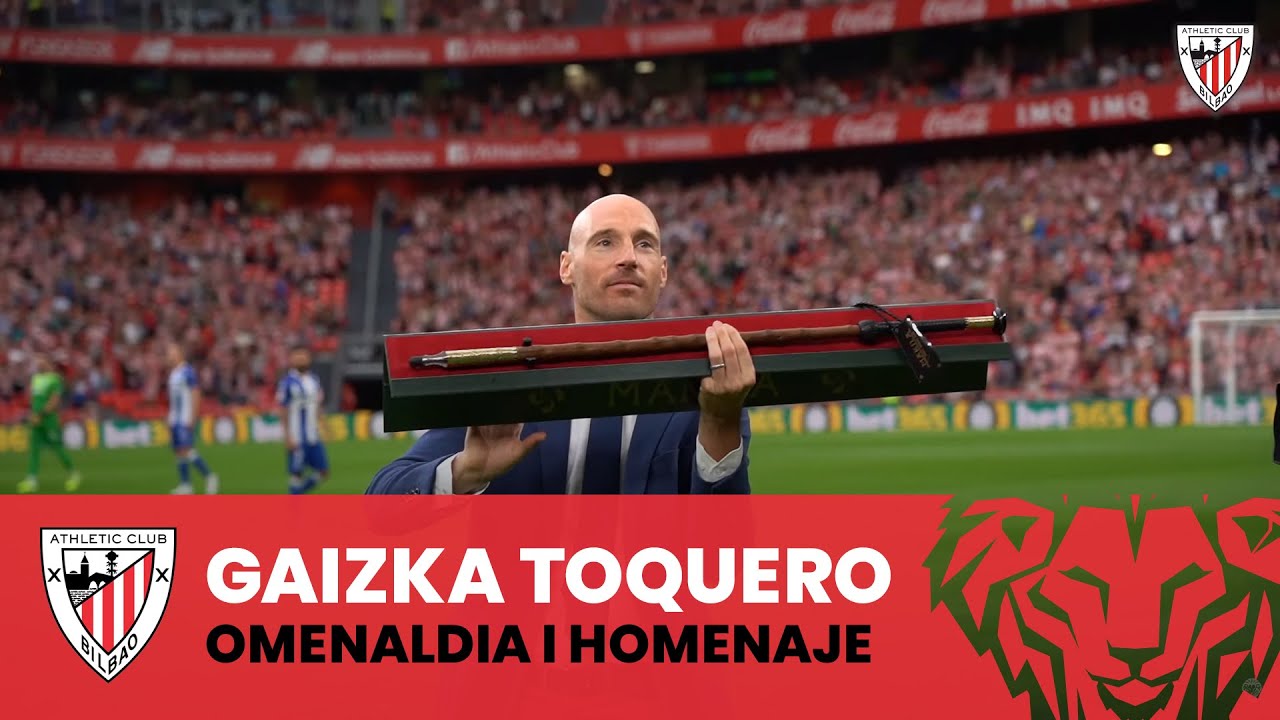 Homenaje a Gaizka Toquero, Athletic Club- Deportivo Alavés - YouTube