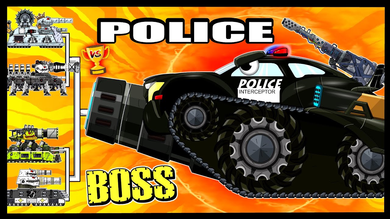 The BOSS Super Police Tank | Мультики про танки | Arena Tank Cartoon ...