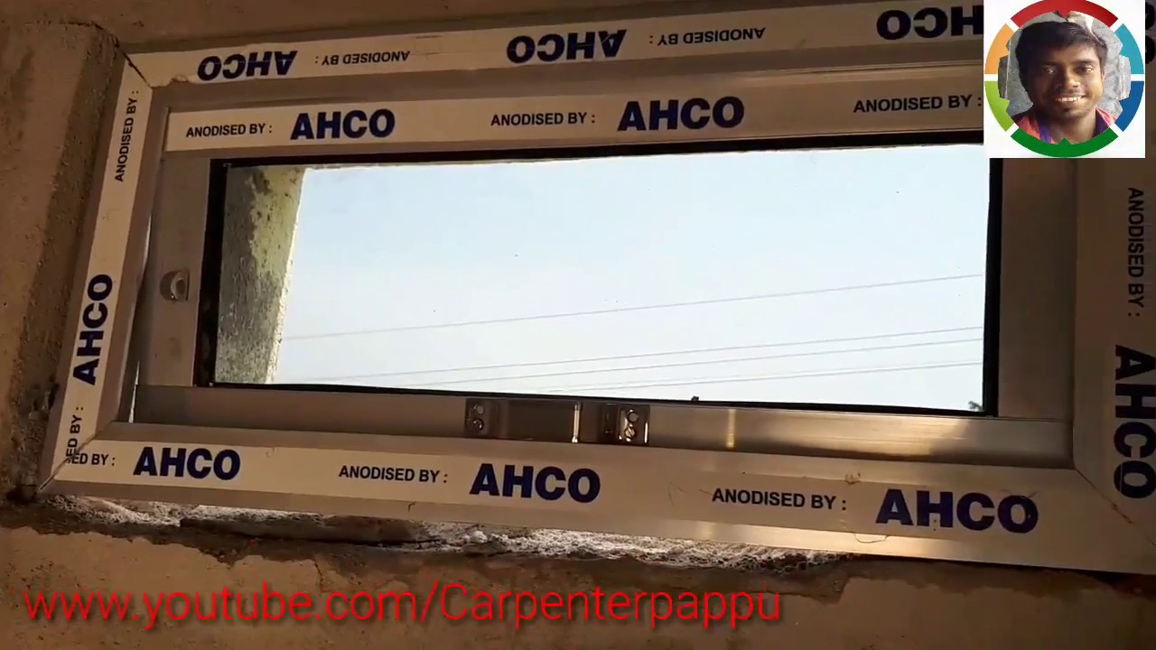 How to make aluminium ventilation window - YouTube