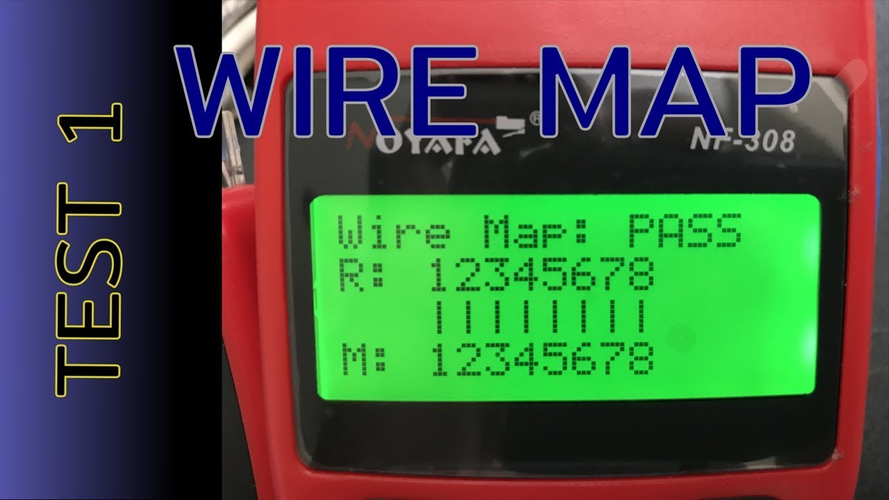 Test #1 - Noyafa NF-308 (LAN tester) – Función “WireMap” - YouTube