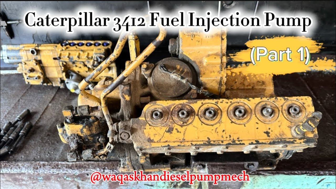 Caterpillar 3412 Fuel Injection Pump Service (Part 1) - YouTube