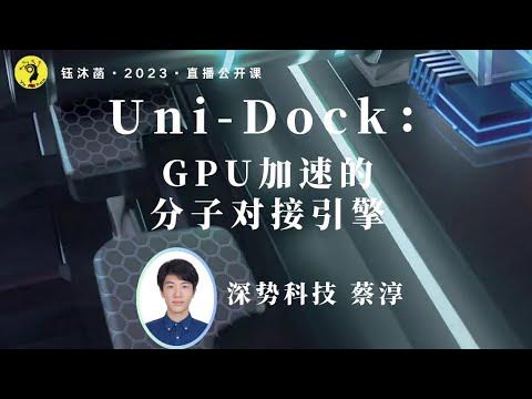 JCTC封面文章解读：Uni-Dock — GPU加速的分子对接引擎 ——蔡淳 (深势科技高性能计算负责人) - YouTube