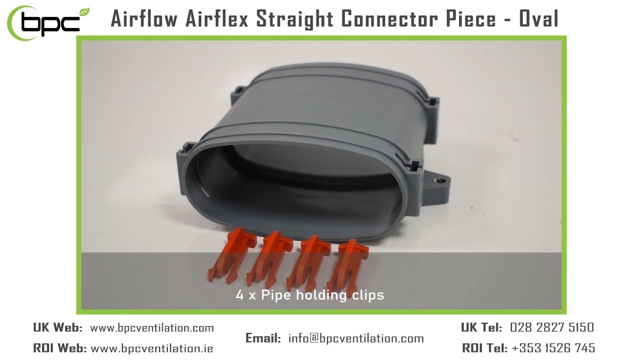 Airflow Airflex Straight Connector Piece Oval - Install Guide - YouTube