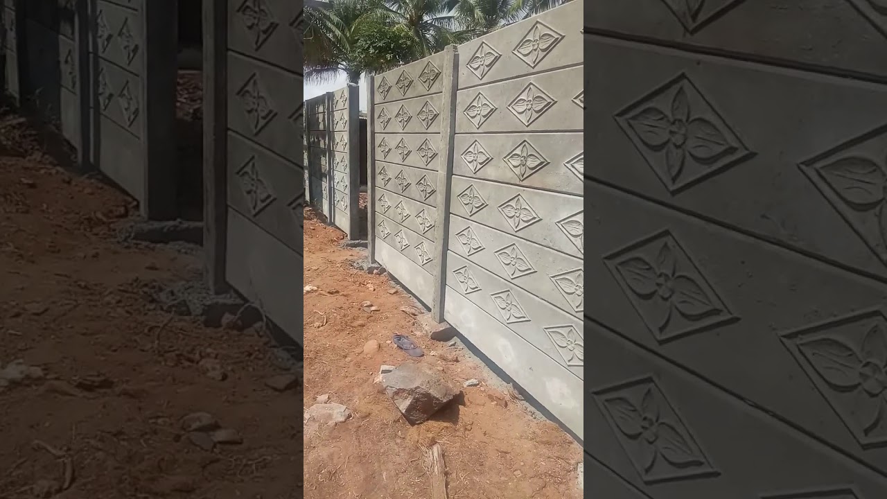 ready-made compound wall - YouTube