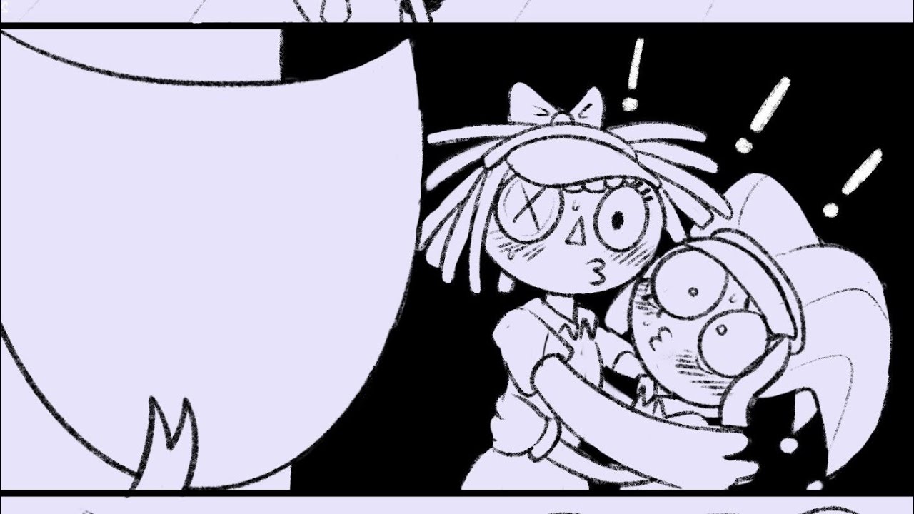 gangle finds pomni and ragatha in the closet kissing (comic dub) the ...