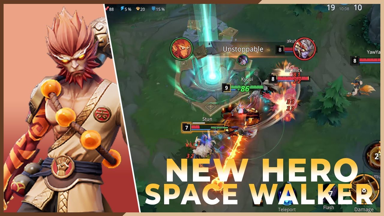 New Hero Space Walker Gameplay | AutoChess Moba - YouTube