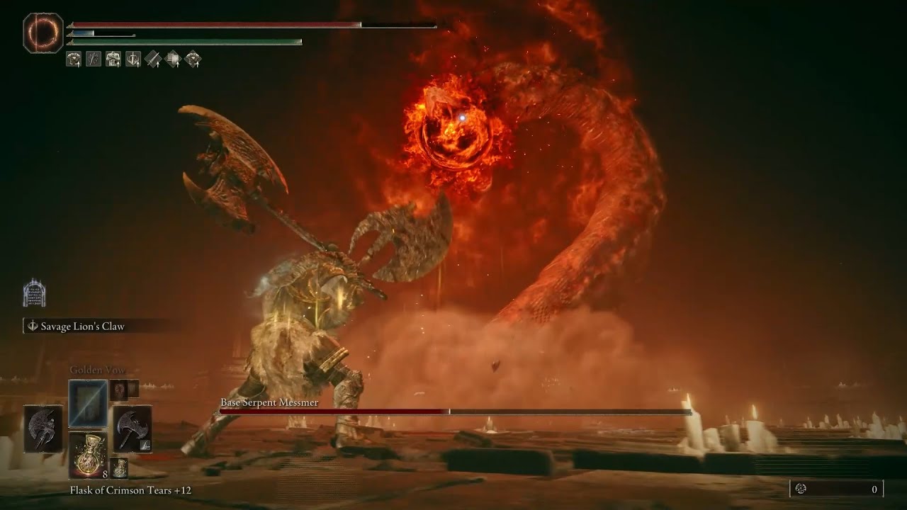 Elden Ring Shadow of the Erdtree : Messmer the Impaler Boss Fight ...