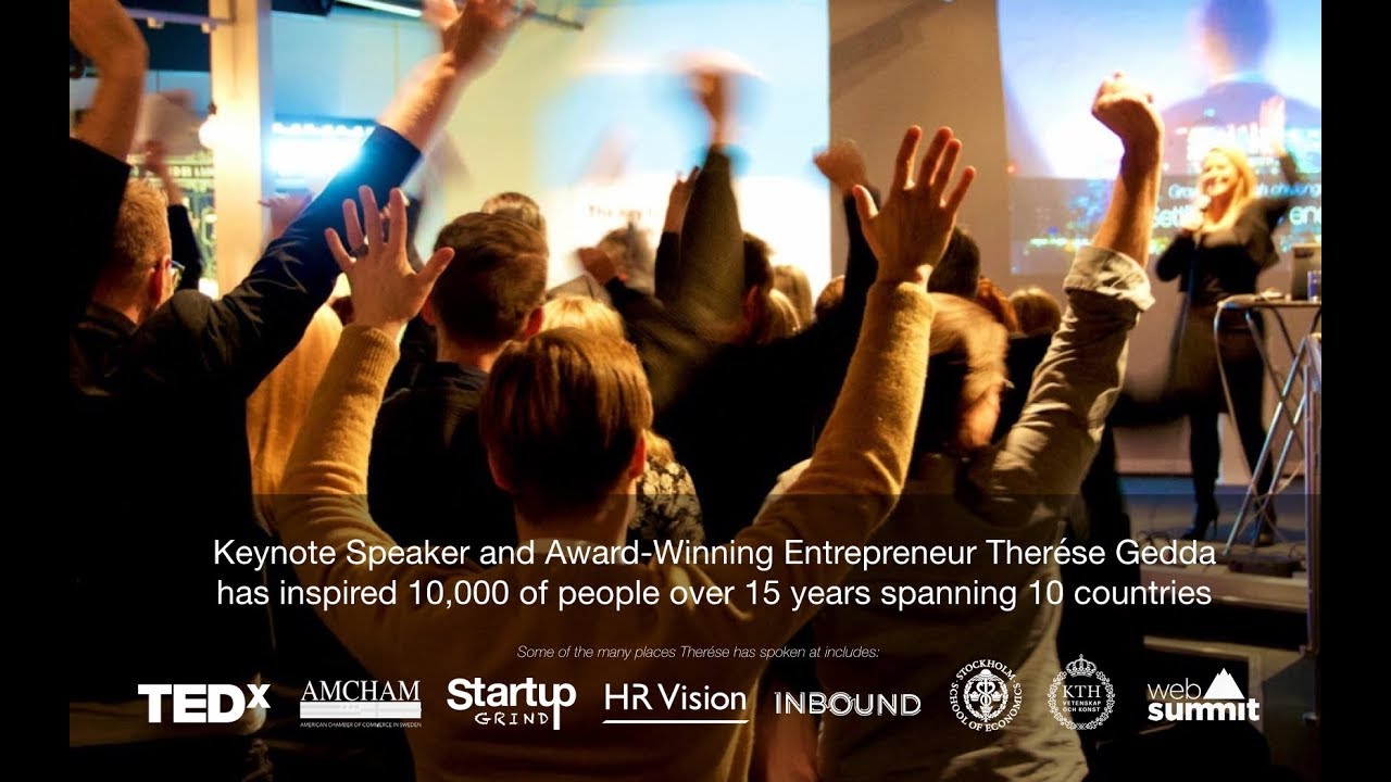 Speaker Reel /Showreel – Keynote Speaker Therese Gedda - YouTube