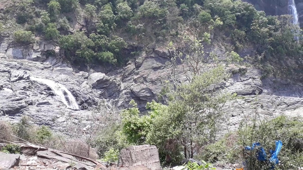 Shivasamudram waterfall view june - YouTube